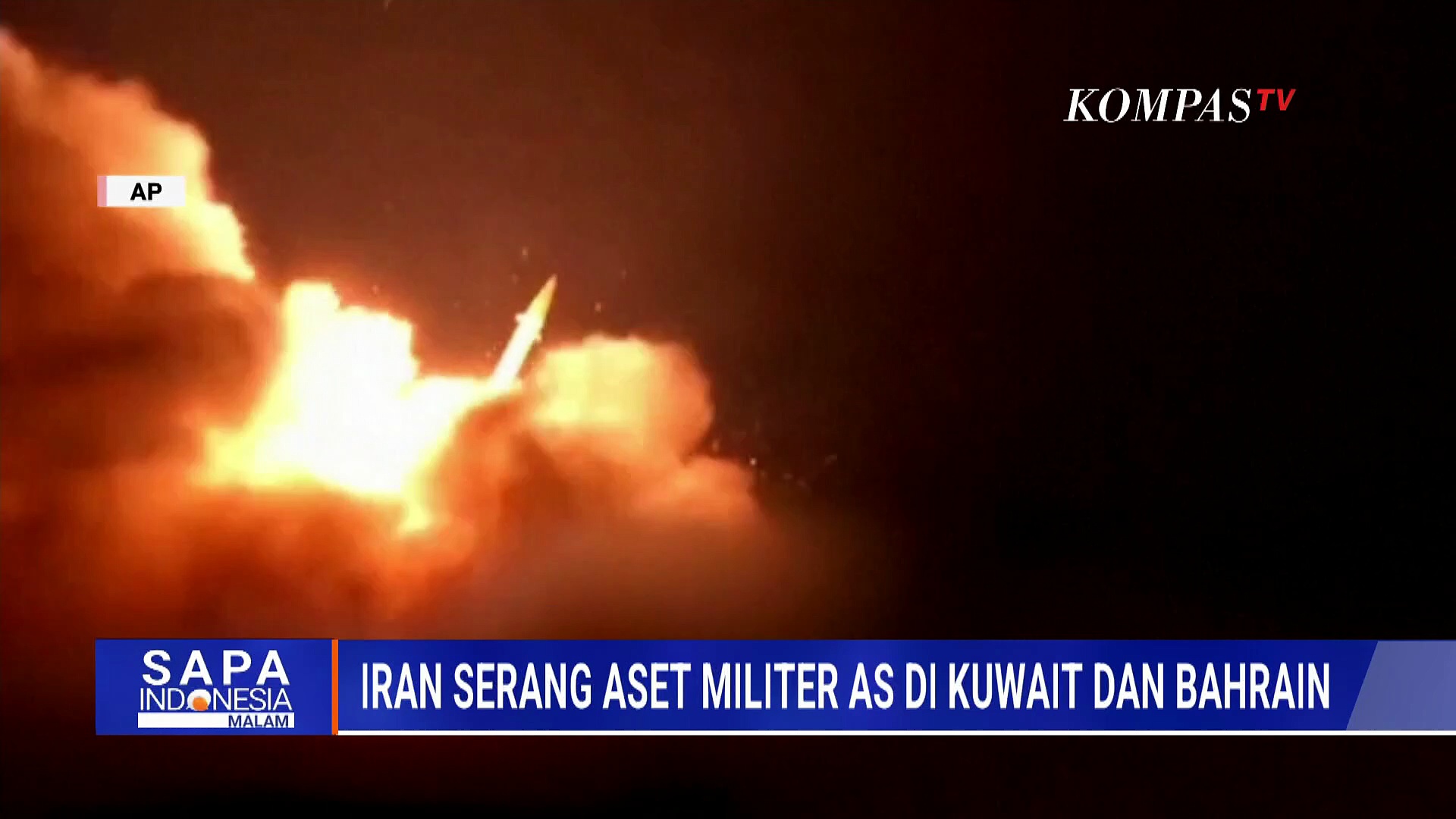 Rudal Iran gagal sasar aset militer AS di Kuwait dan Bahrain | Sapa Malam