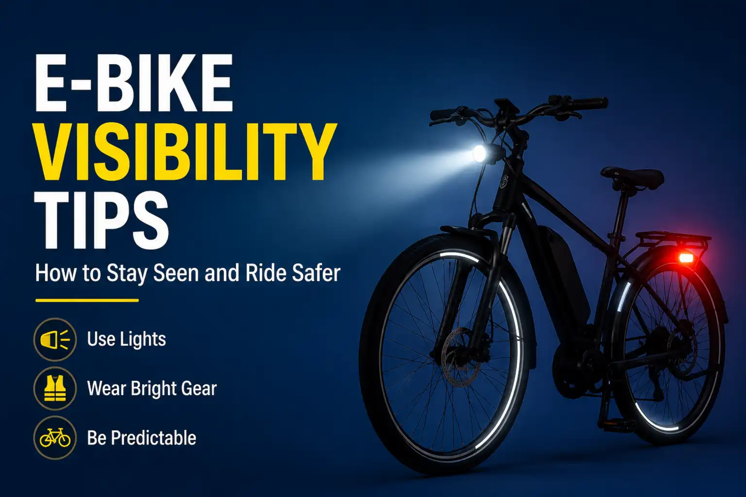 E-bike visibility tips: How to stay seen and ride safer