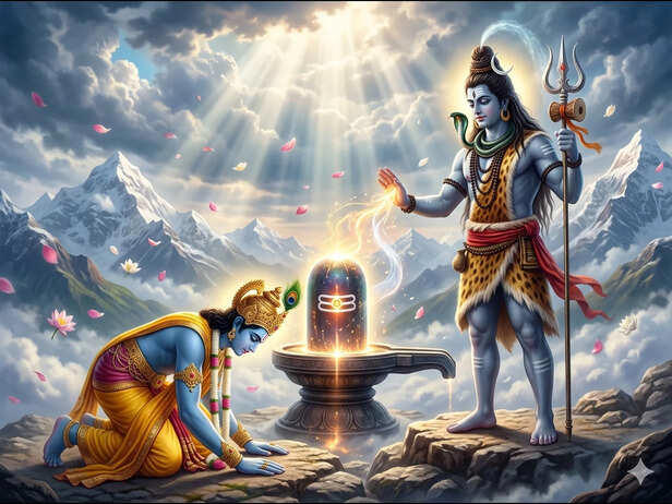Why did Krishna worship Shiva despite being God himself?