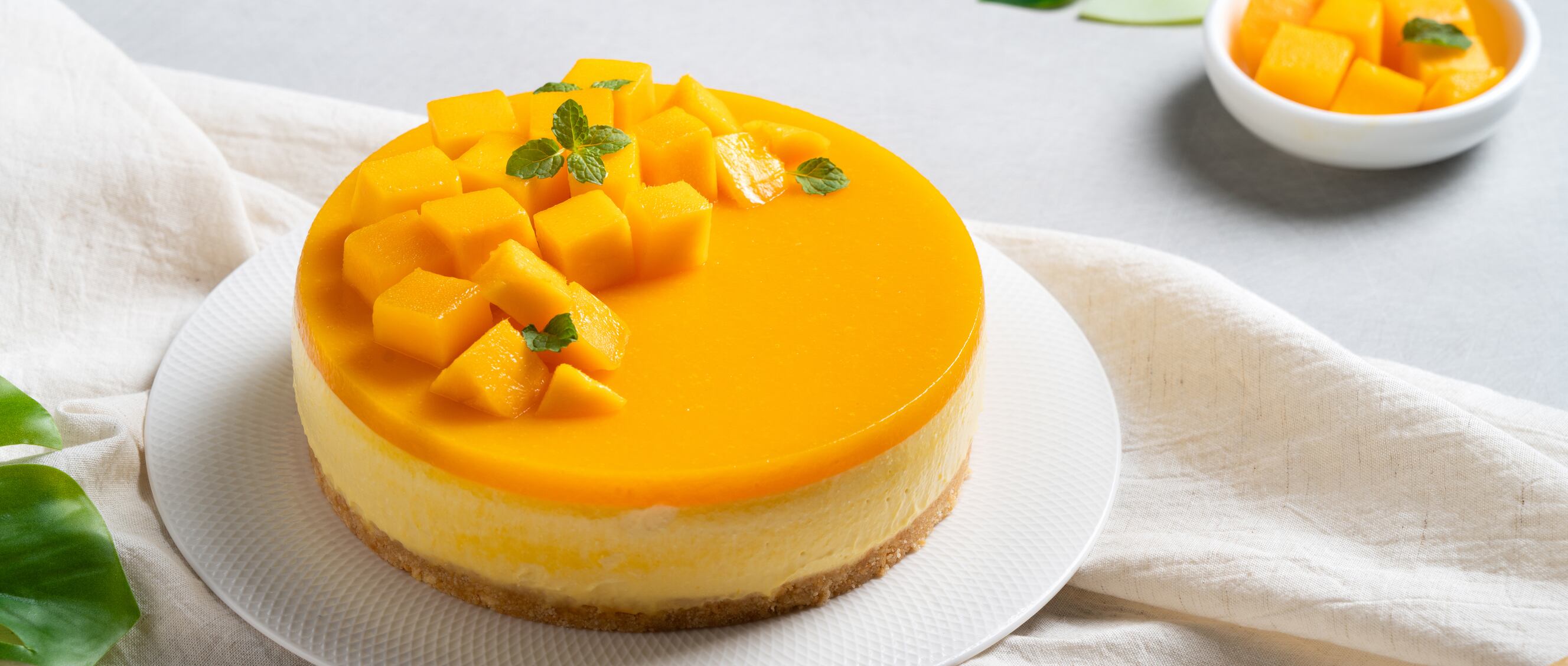 “Cheesecake” de mango sin horno: la receta con galleta y leche condensada