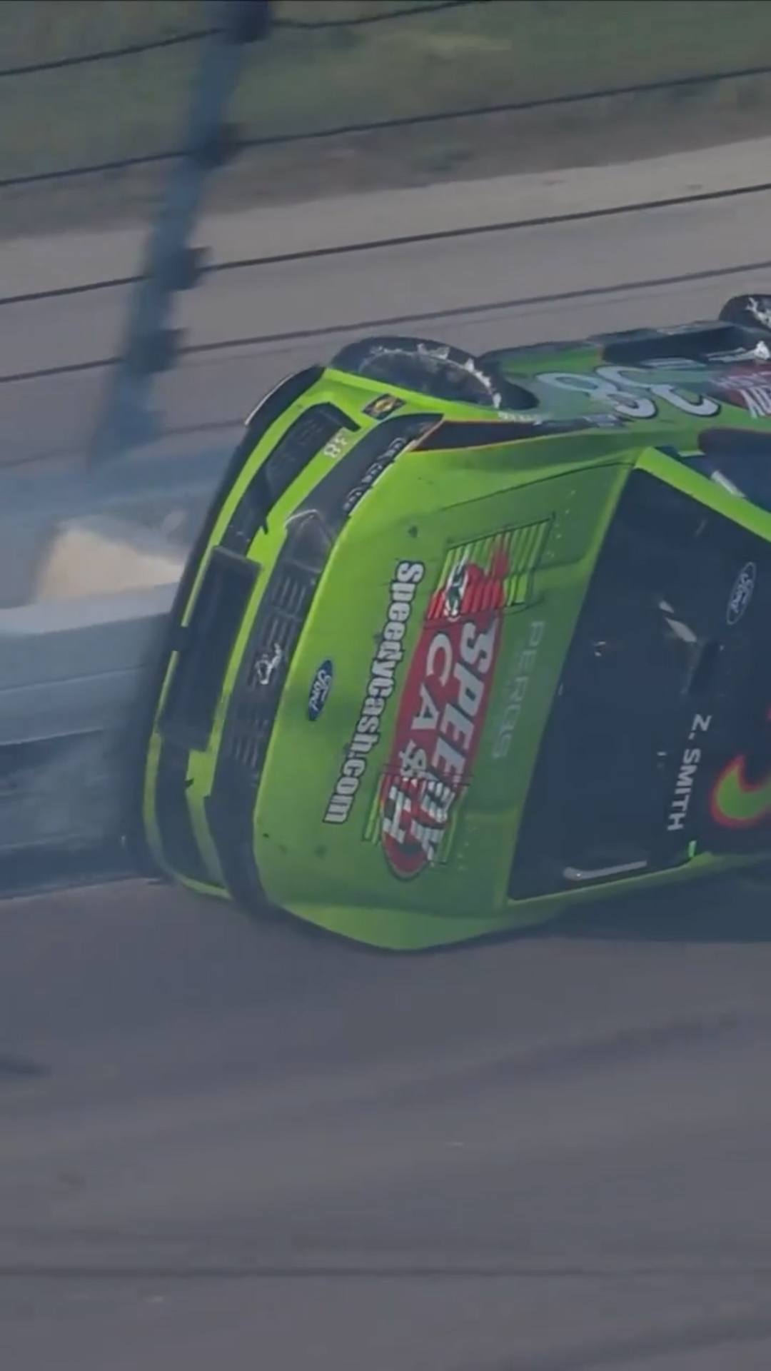 Throwback: Zane Smith walks away after Kansas crash