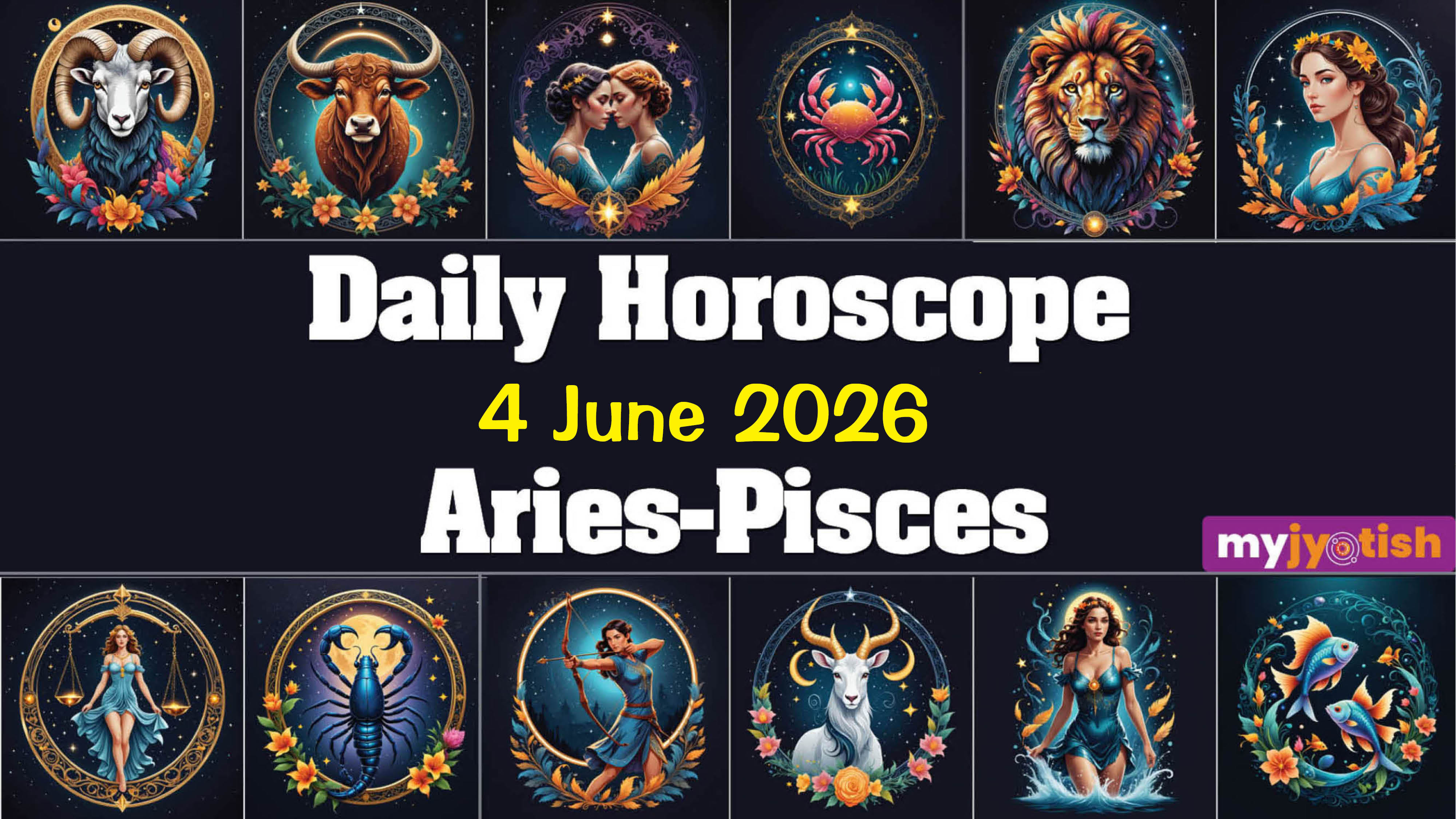 Today's horoscope 4 June 2026: Know what the day holds for all the ...