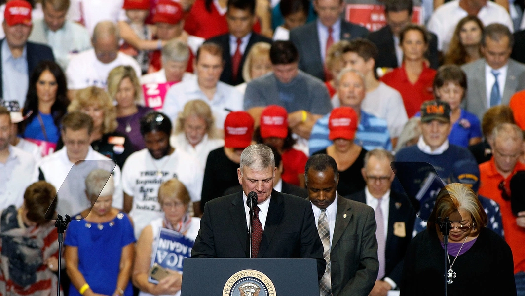 Franklin Graham says Trump 'only a man' who needs God