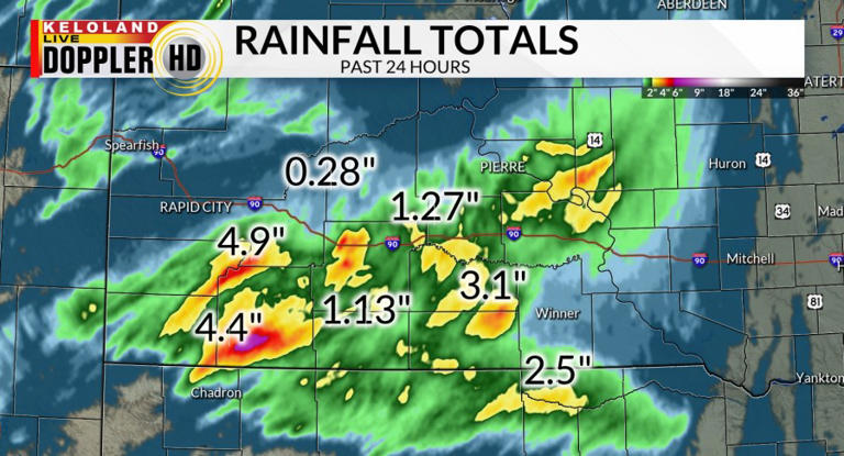 Areas of heavy rain overnight; more storms likely later today