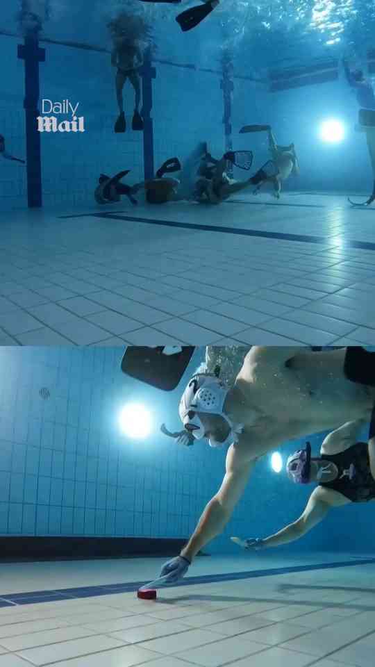 Underwater hockey gains popularity as athletes train beneath the surface