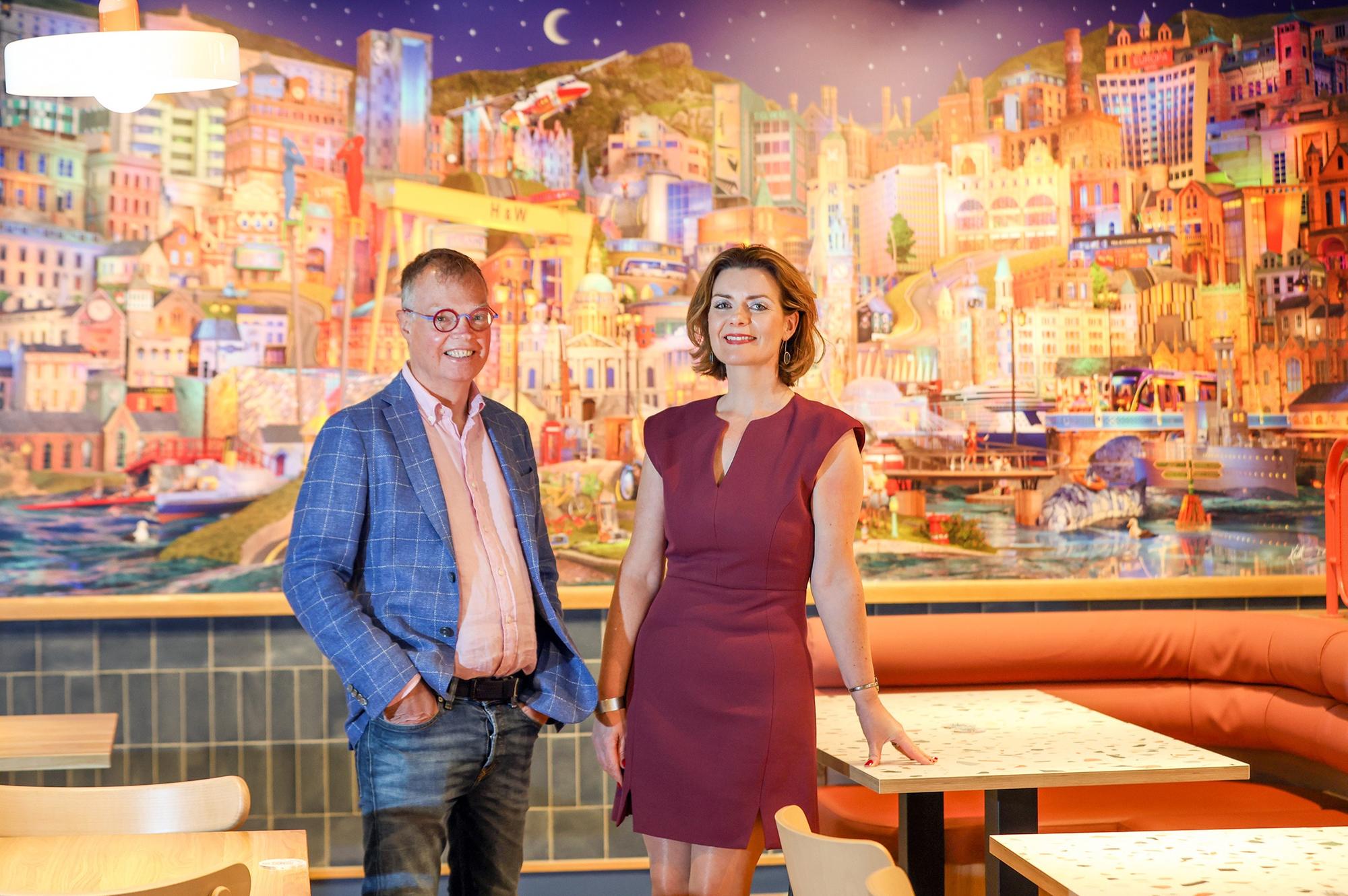 Artist Keith Drury unveils new work at Belfast International Airport