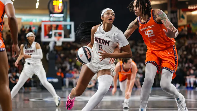 Dream's Angel Reese taken down in flagrant fashion by Brittney Griner