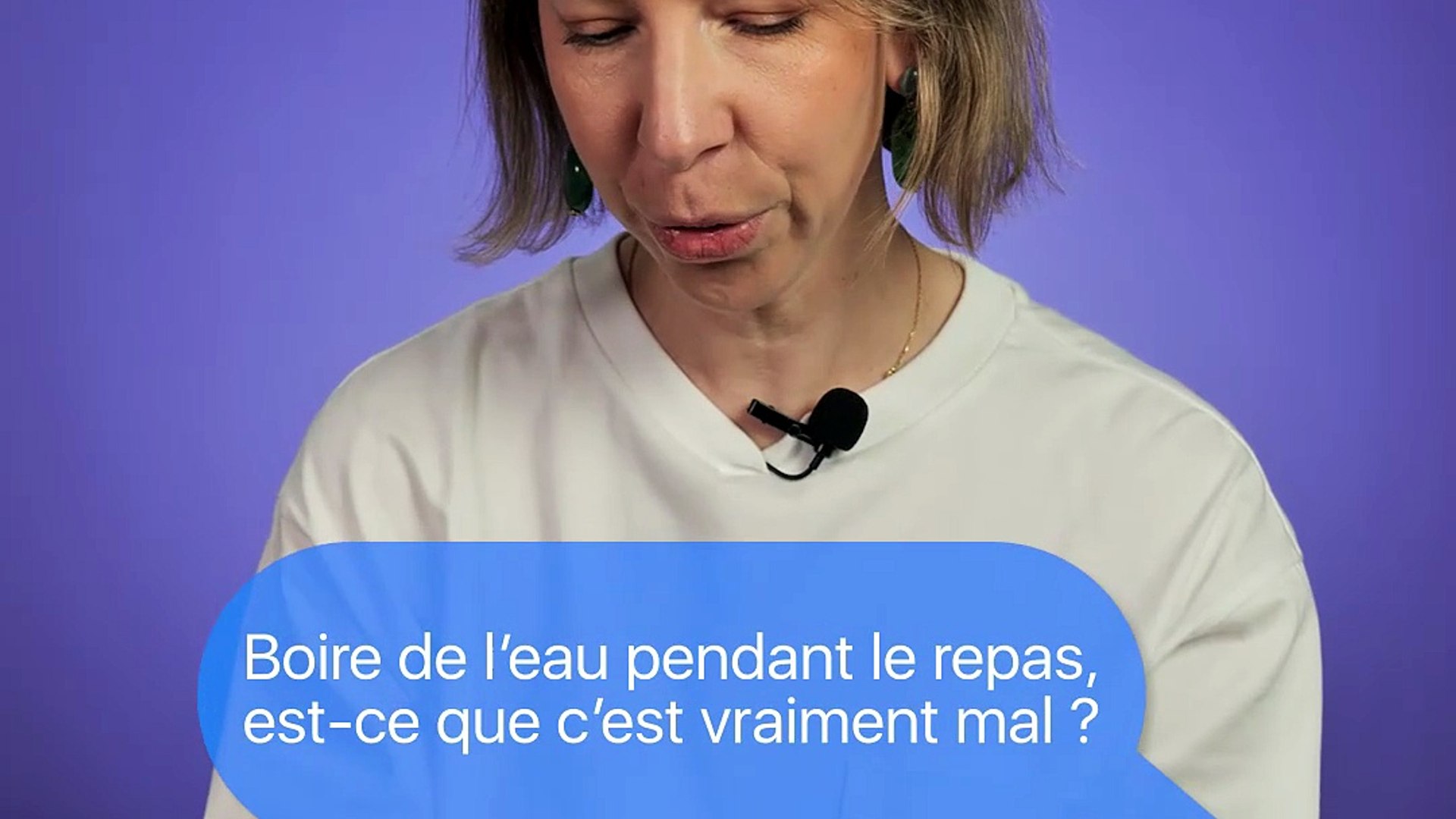 Boire de l'eau pendant les repas, c'est oui ou non?