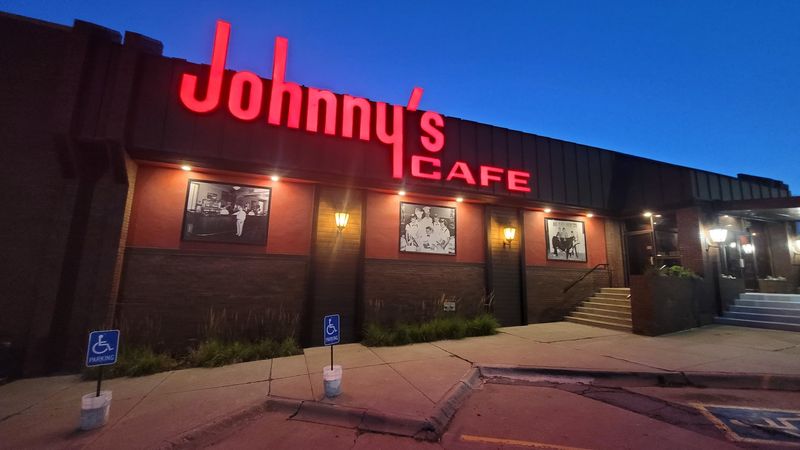 The Nebraska steakhouse where the wood paneling is original and the ...