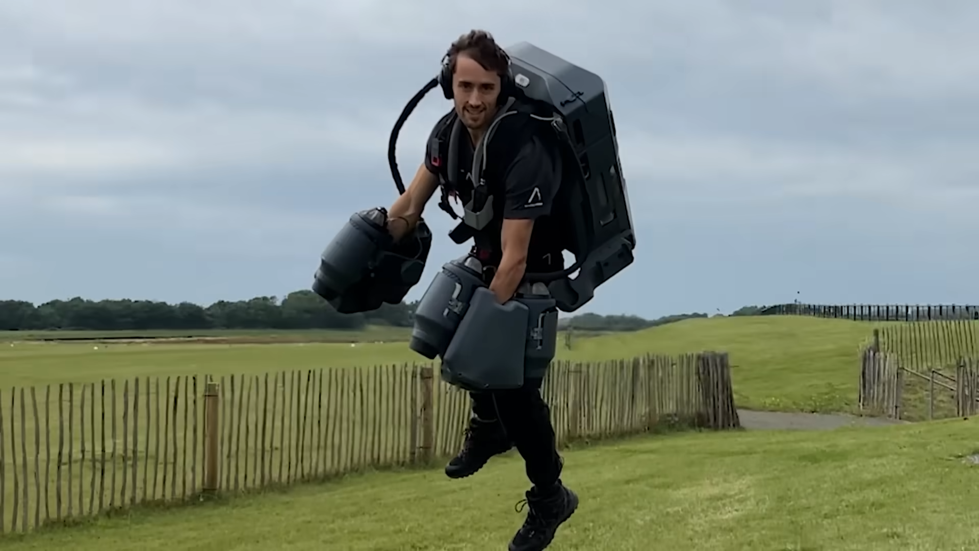 He wore this $500,000 jet suit - and actually started flying