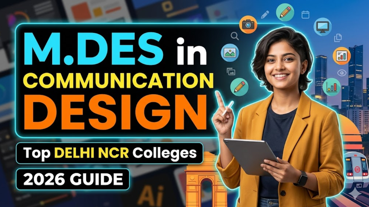 Where to study MDes in communication design? Top Delhi NCR colleges in 2026