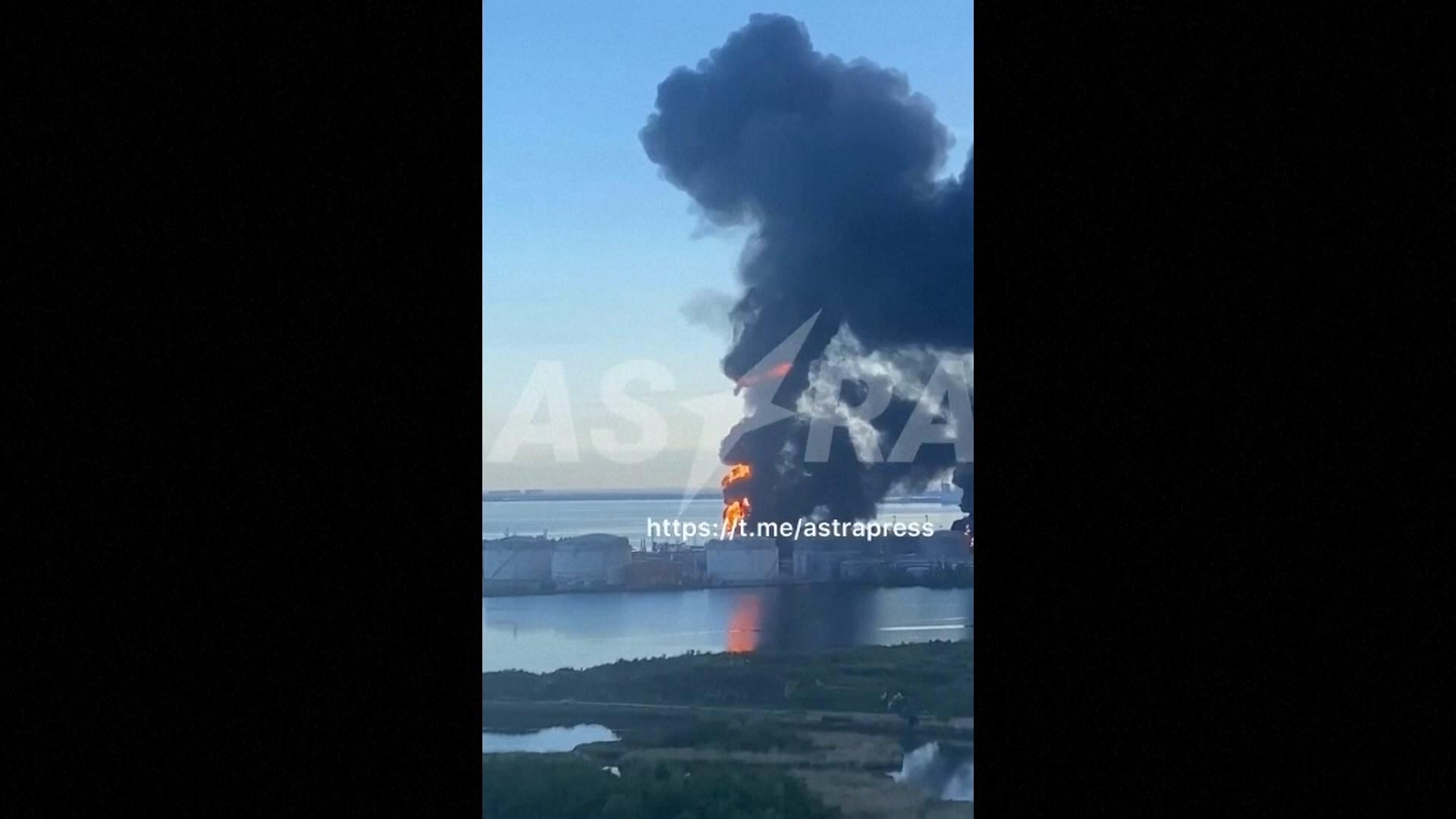 Ukraine drones hit St. Petersburg oil terminal ahead of Putin's visit ...