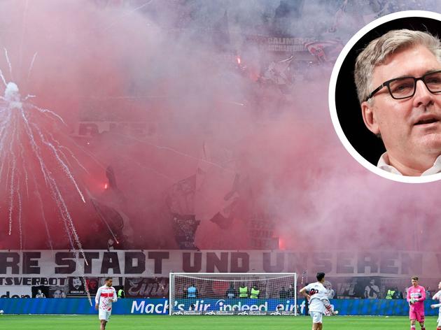 Eintracht-Boss Axel Hellmann kündigt harten Kampf gegen Pyro-Verbrechen an