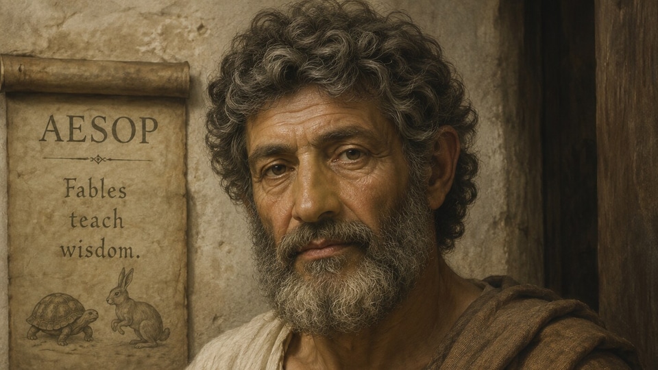 Quote of the day by Aesop: 'Fine clothes may disguise, but silly words ...
