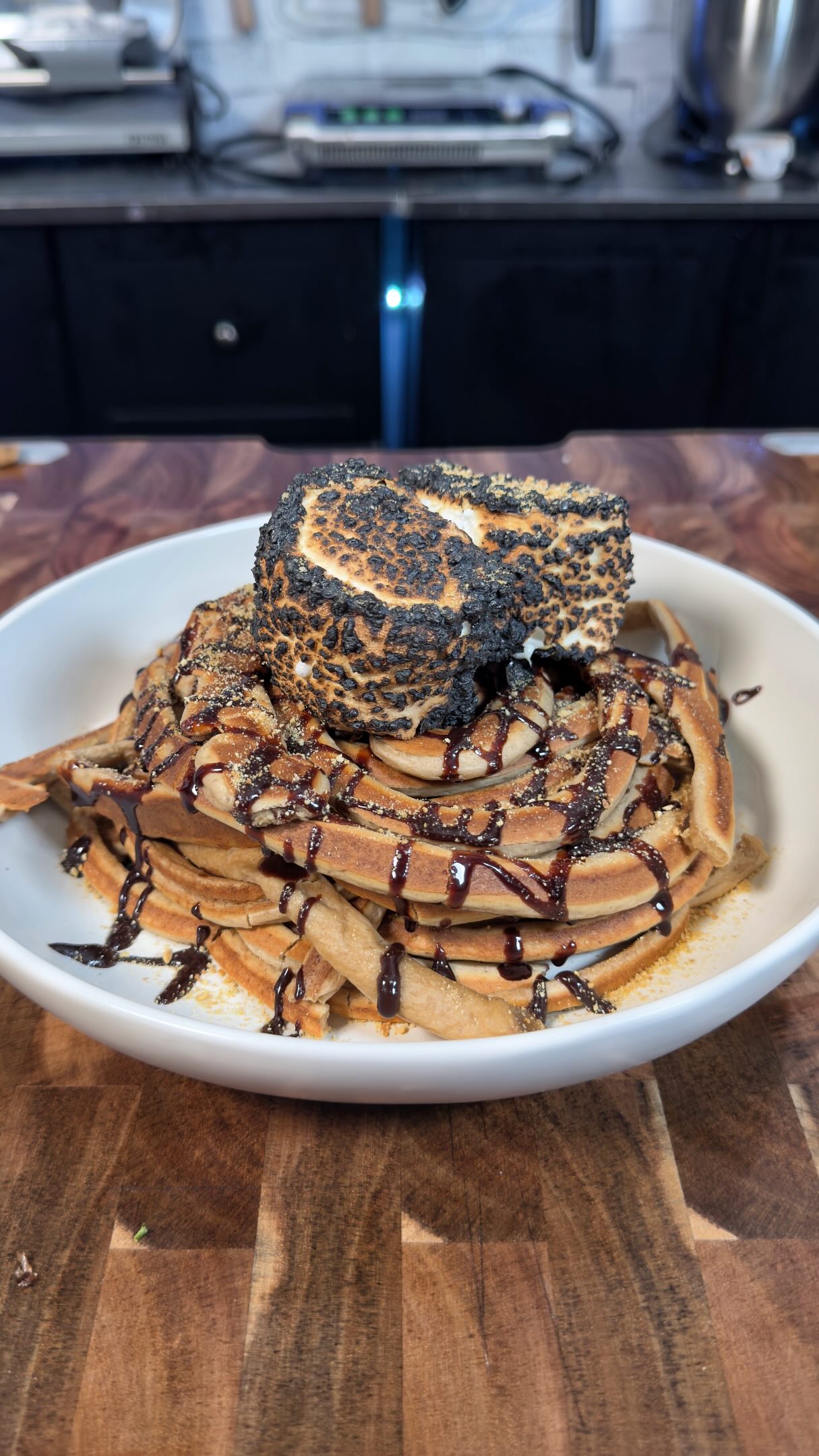 S’mores pancake pasta