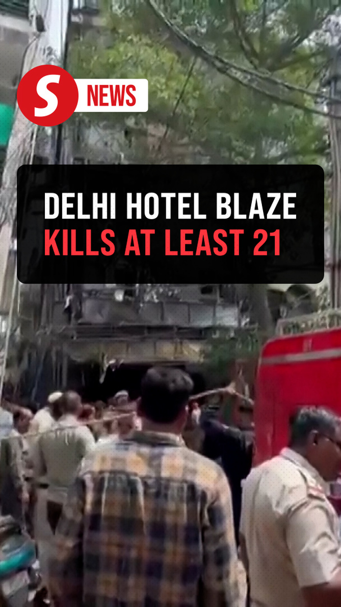Fire sweeps through New Delhi building, killing at least 21 people