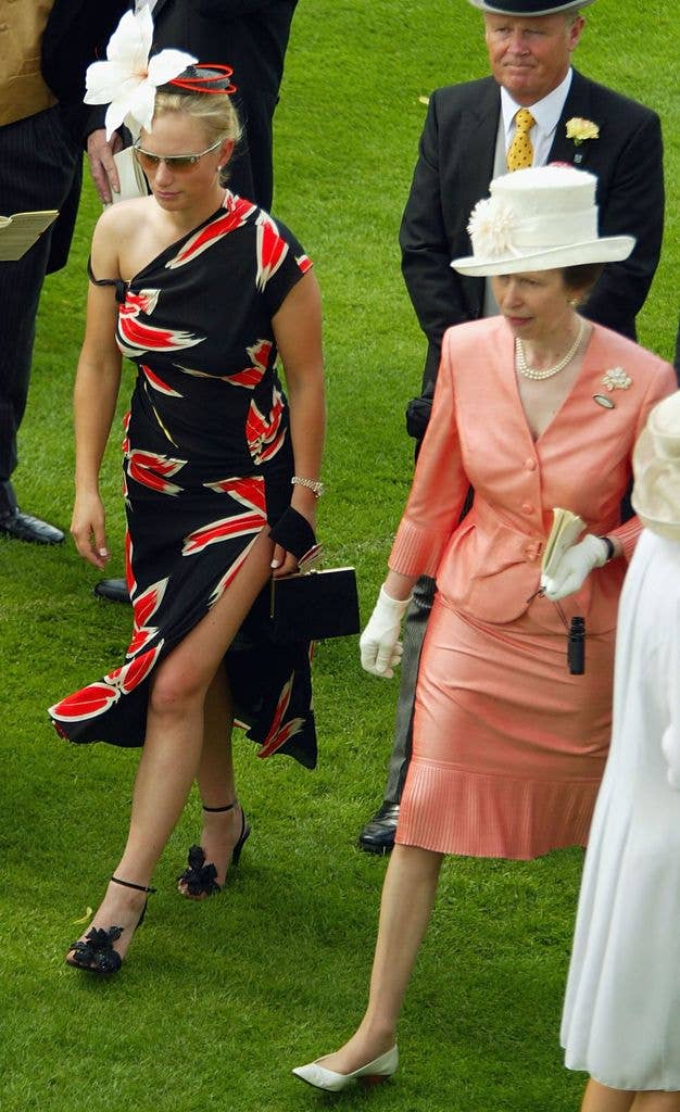 Zara Tindall was a 00s fashion icon in shoulder-baring Ascot dress