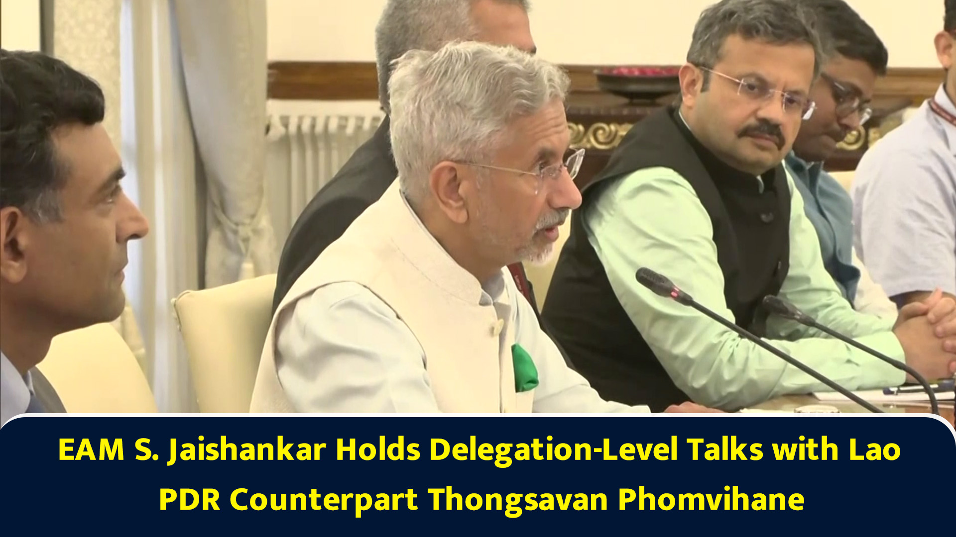 EAM S Jaishankar holds delegation-level talks with Lao PDR counterpart ...