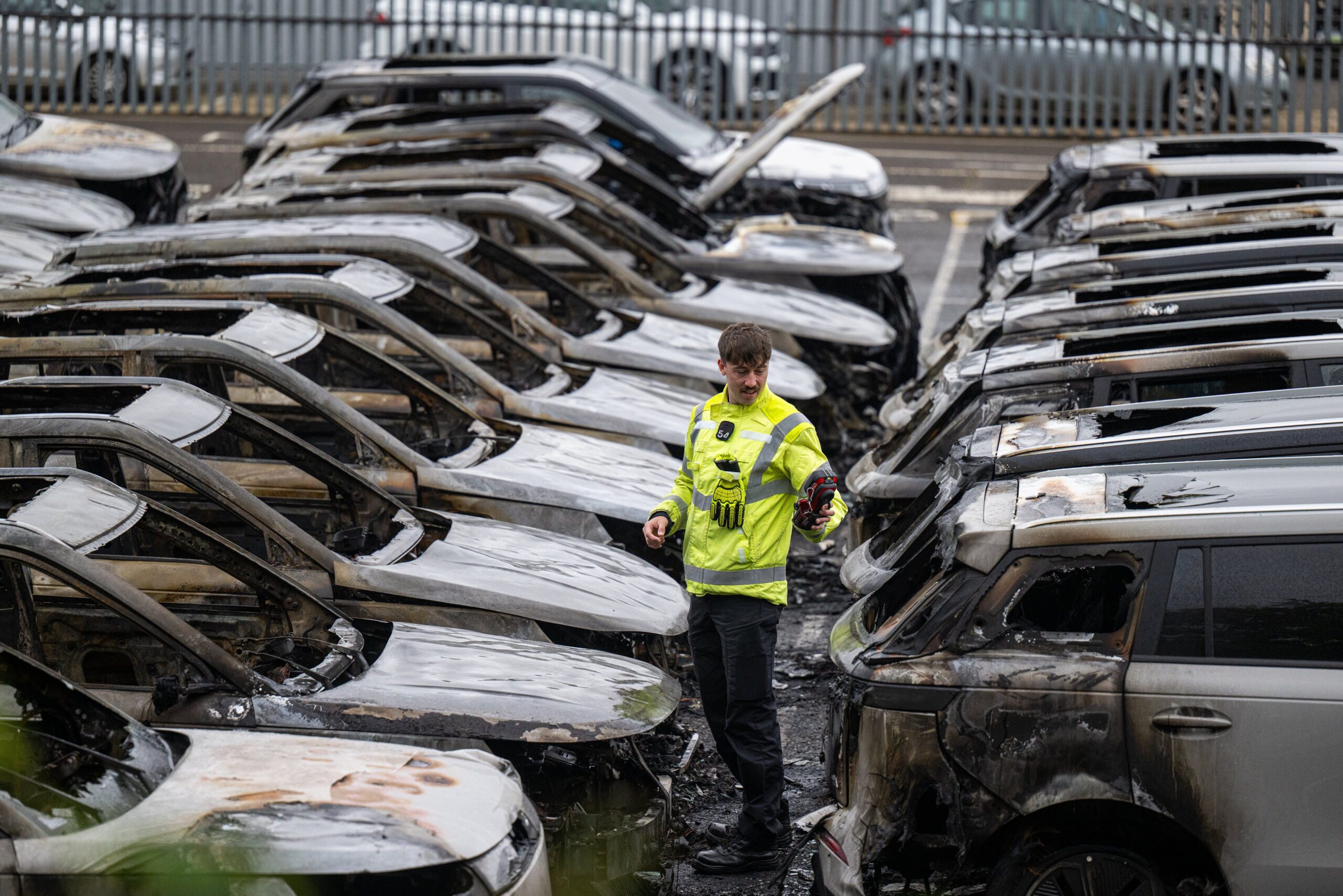 33 Chinese Jaecoo SUVs worth £900k go up in flames at Southampton docks