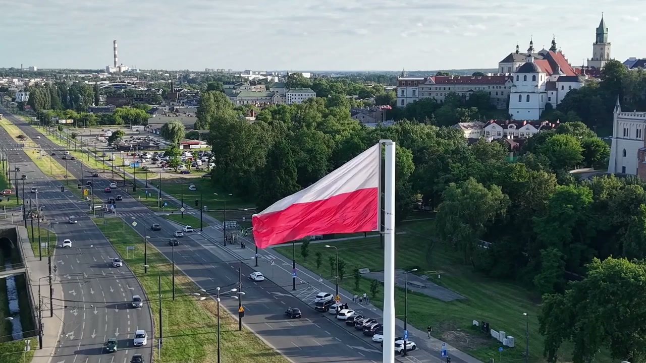 Lublin, Poland: Drone discovers medieval streets and landmarks