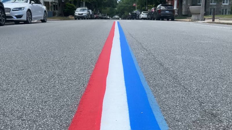 Bristol to repaint 4th of July parade route lines red, white and blue