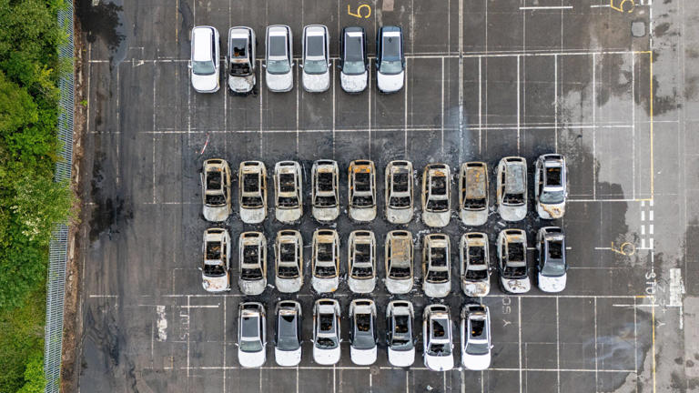 33 Chinese Jaecoo SUVs worth £900k go up in flames at Southampton docks