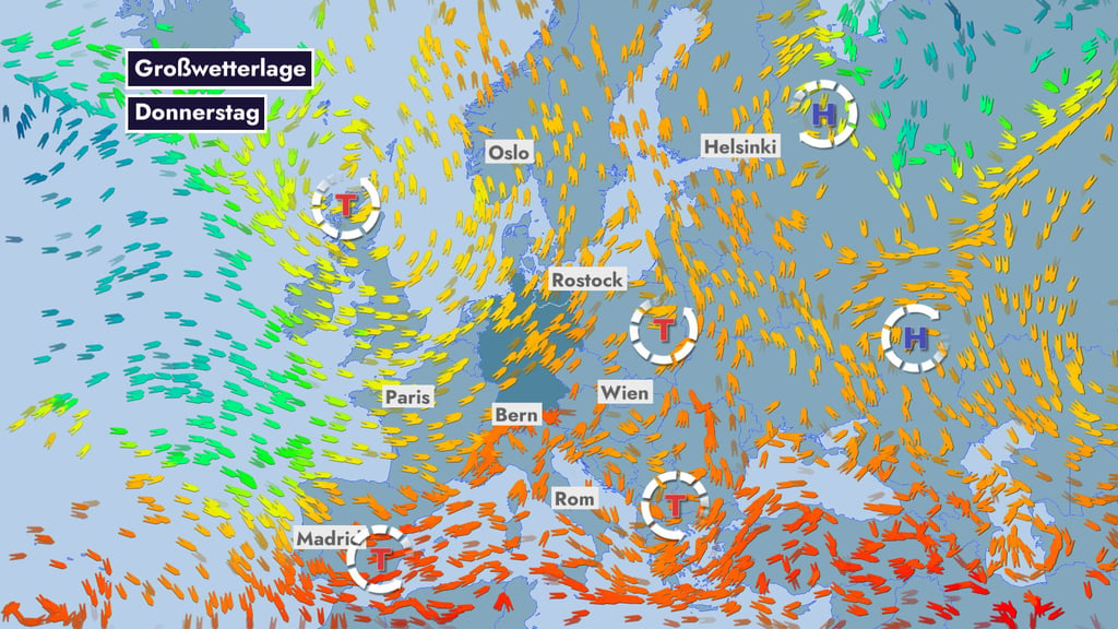 Unwetter-Warnung: Am Donnerstag bahnt sich ein heftiges Wetter an