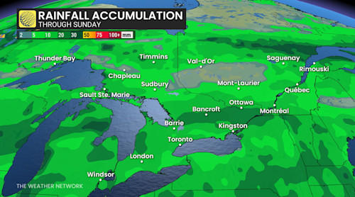 Ontario's longest dry stretch in months will come to an end this weekend