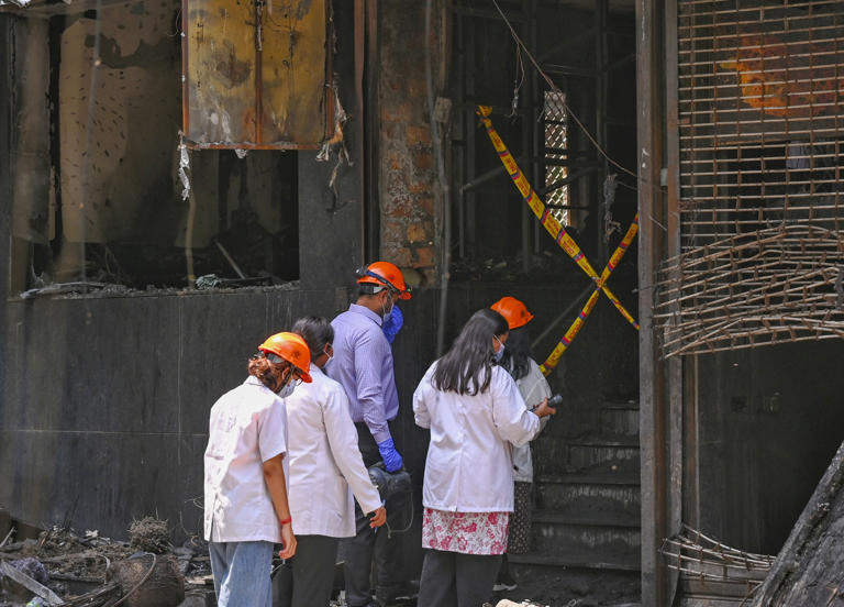 21 killed in south Delhi hotel fire; sealed windows, single exit-entry ...