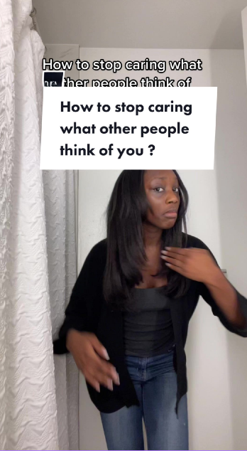 Stop caring what others think and live freely
