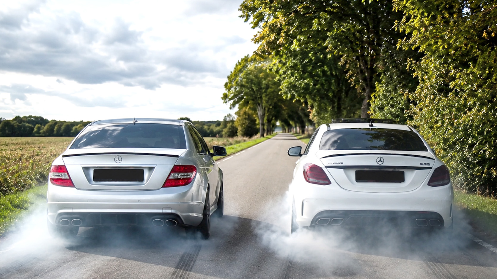 Does new school turbo power beat old school AMG V8 sound?