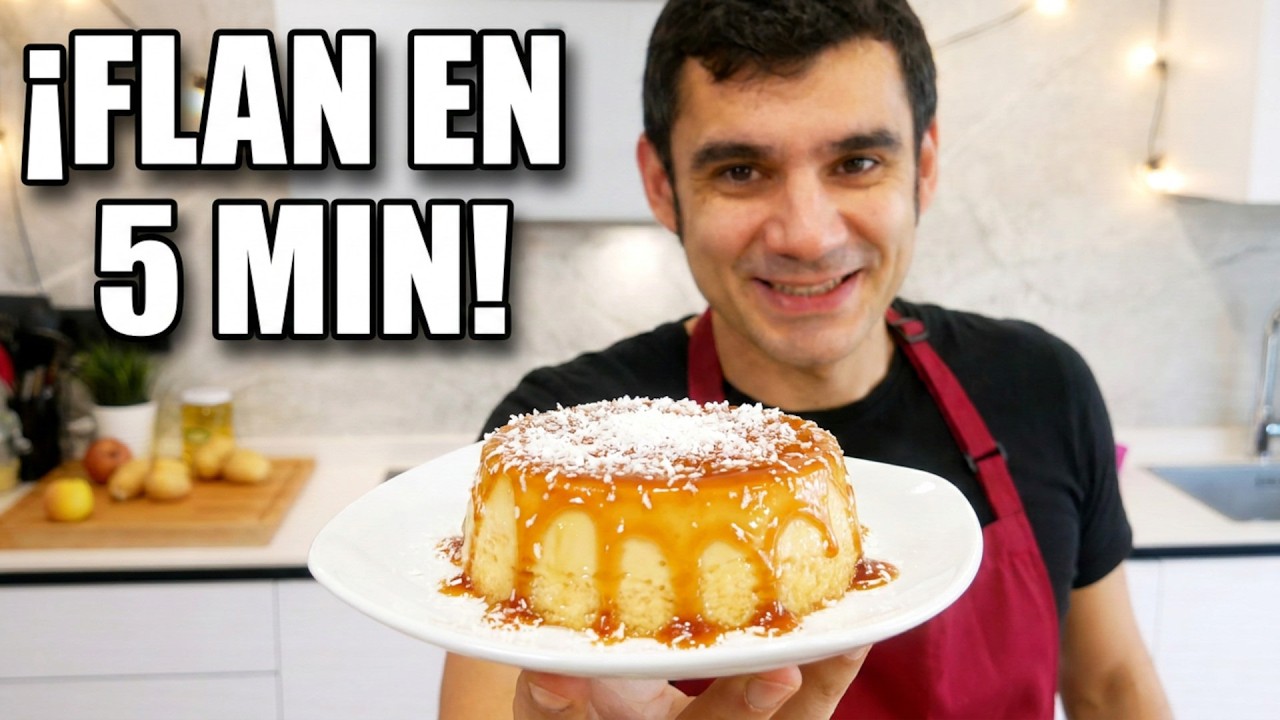 Flan sin horno en 5 minutos hecho en microondas