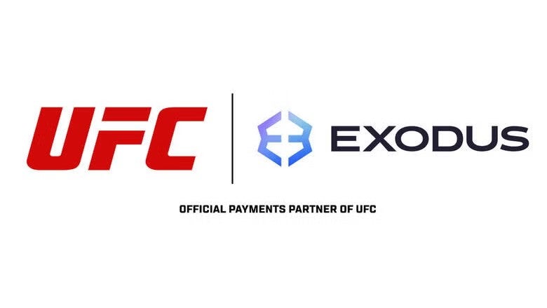 UFC names Exodus as first payments partner