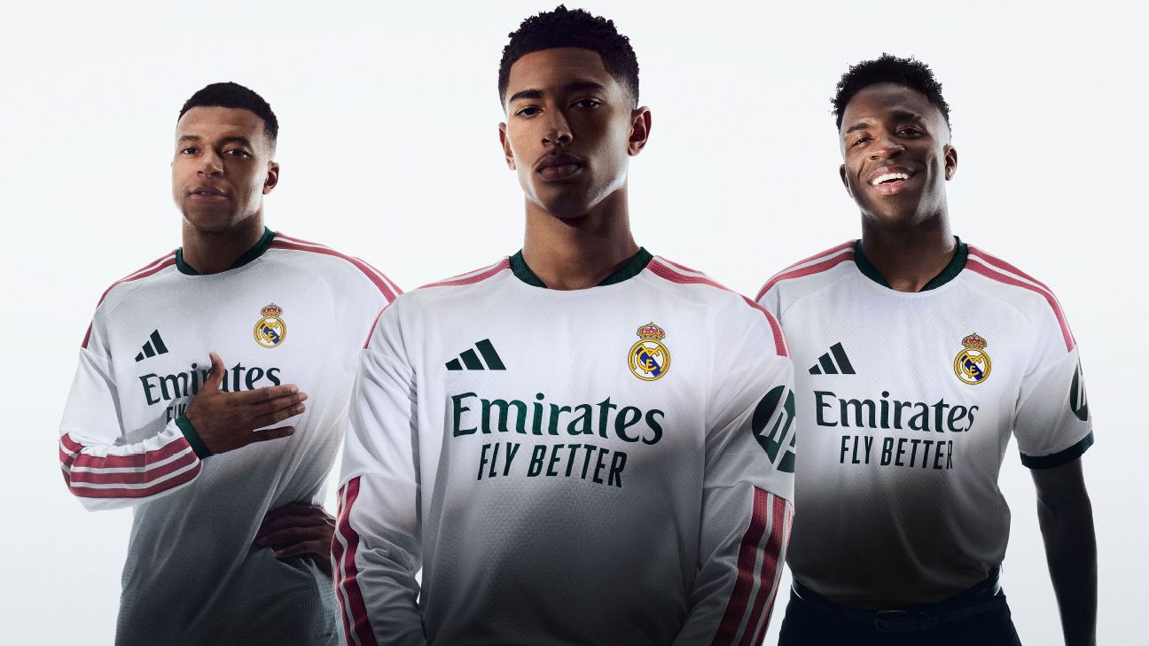 Real Madrid unveil home kit for quest to end trophy drought