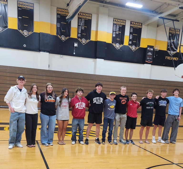 Galena has 12 sign for college athletics, including three for baseball
