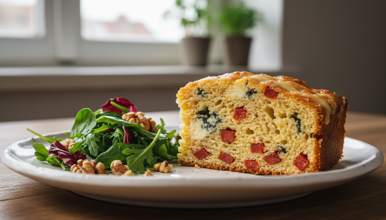 L'apéro prend des couleurs avec le cake roquefort-chorizo de Cyril ...