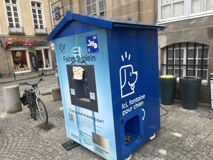 À Rennes, même les chiens peuvent profiter de cette nouvelle fontaine à ...