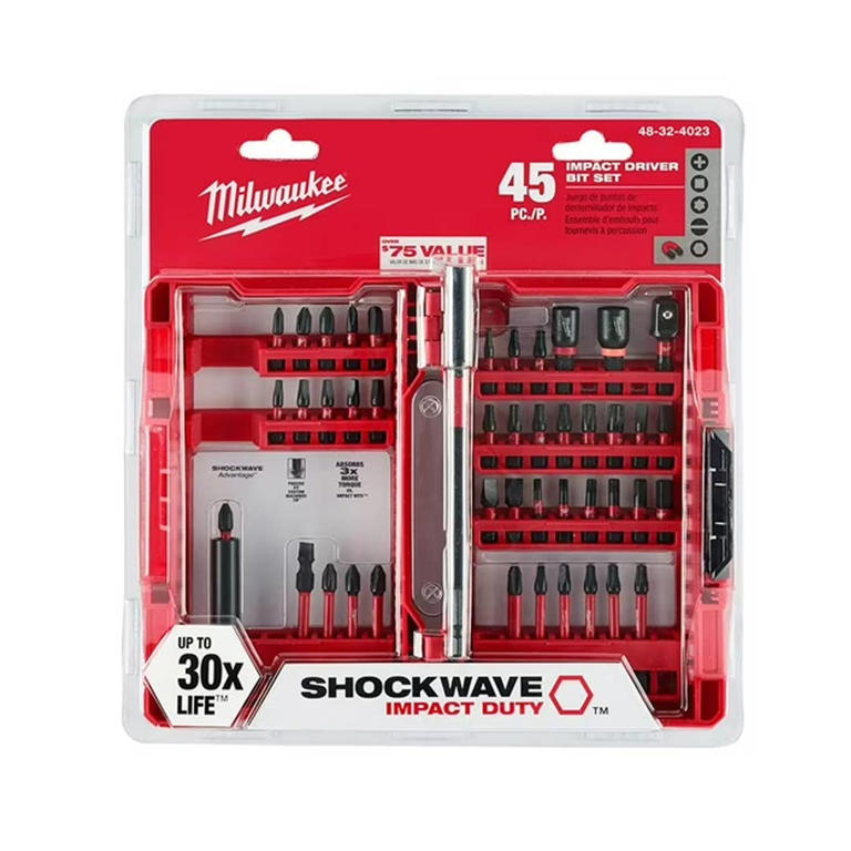 Milwaukee’s 'high-quality' 45-piece bit set is just $21 at Walmart