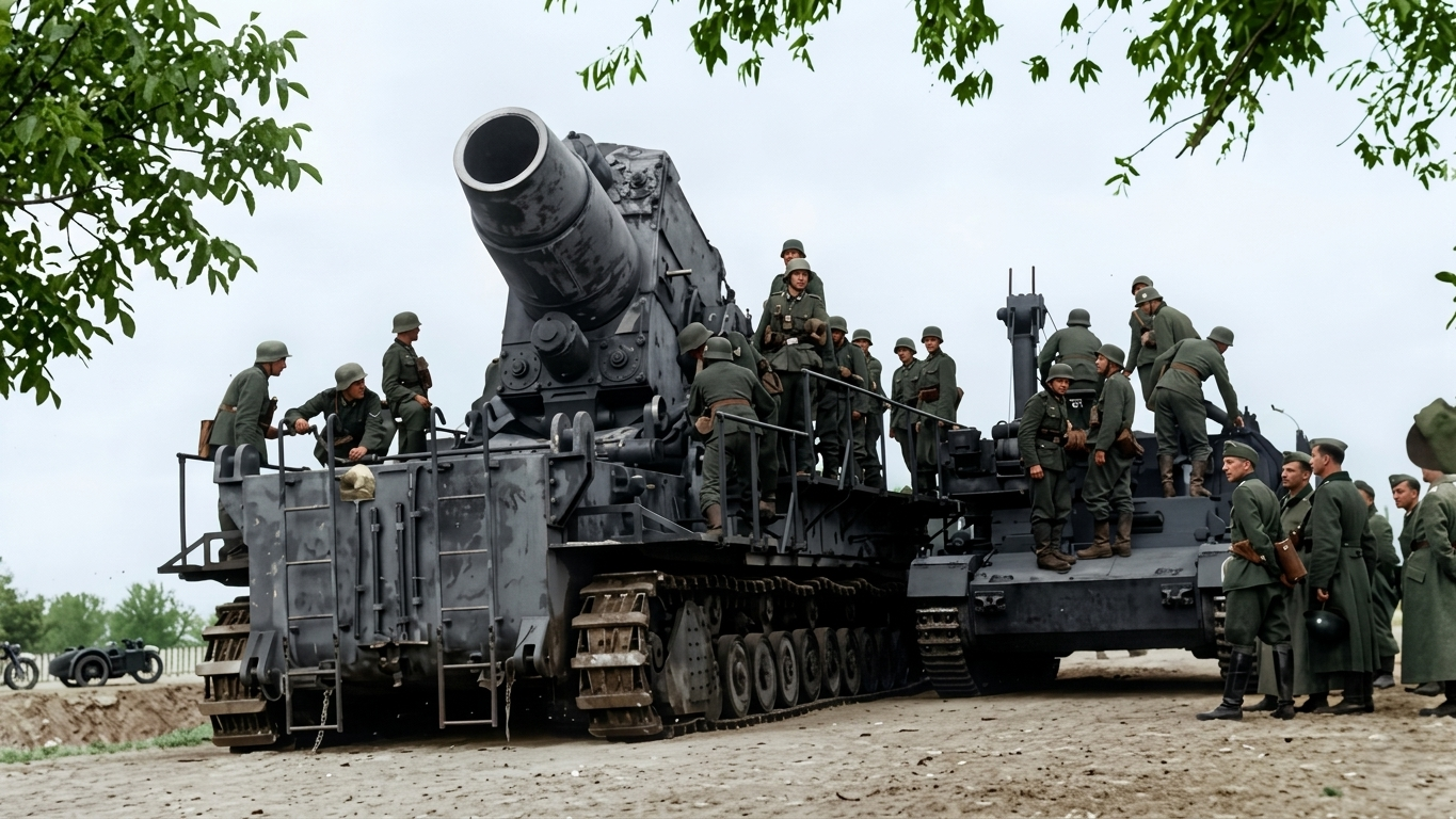 They built a mortar so large it could smash fortresses apart