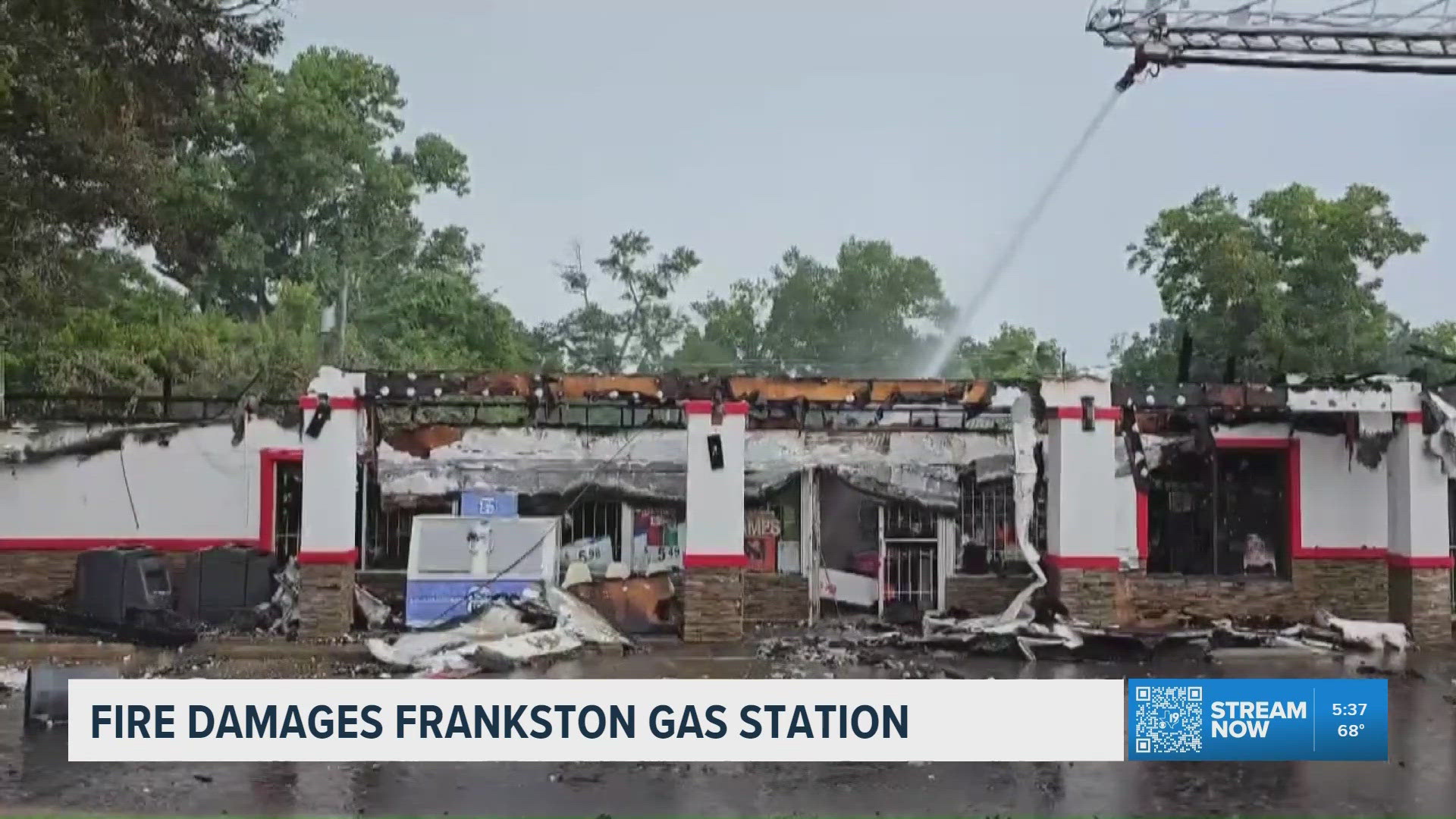 Fire damages Sunoco gas station in Frankston