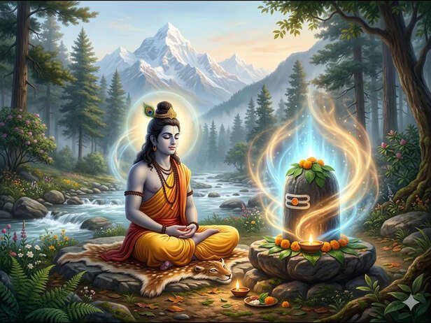 Why did Krishna worship Shiva despite being God himself?