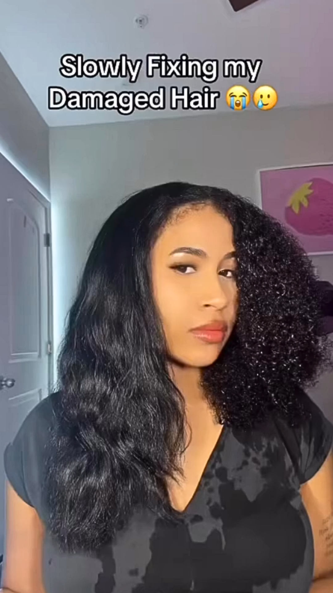 Silk press hair repair protein treatment