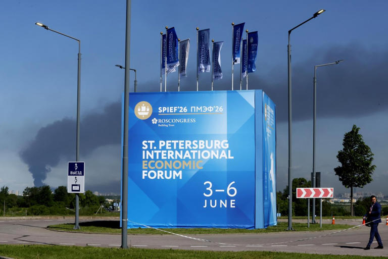 Ukrainian drone strikes on St. Petersburg upset flagship business forum