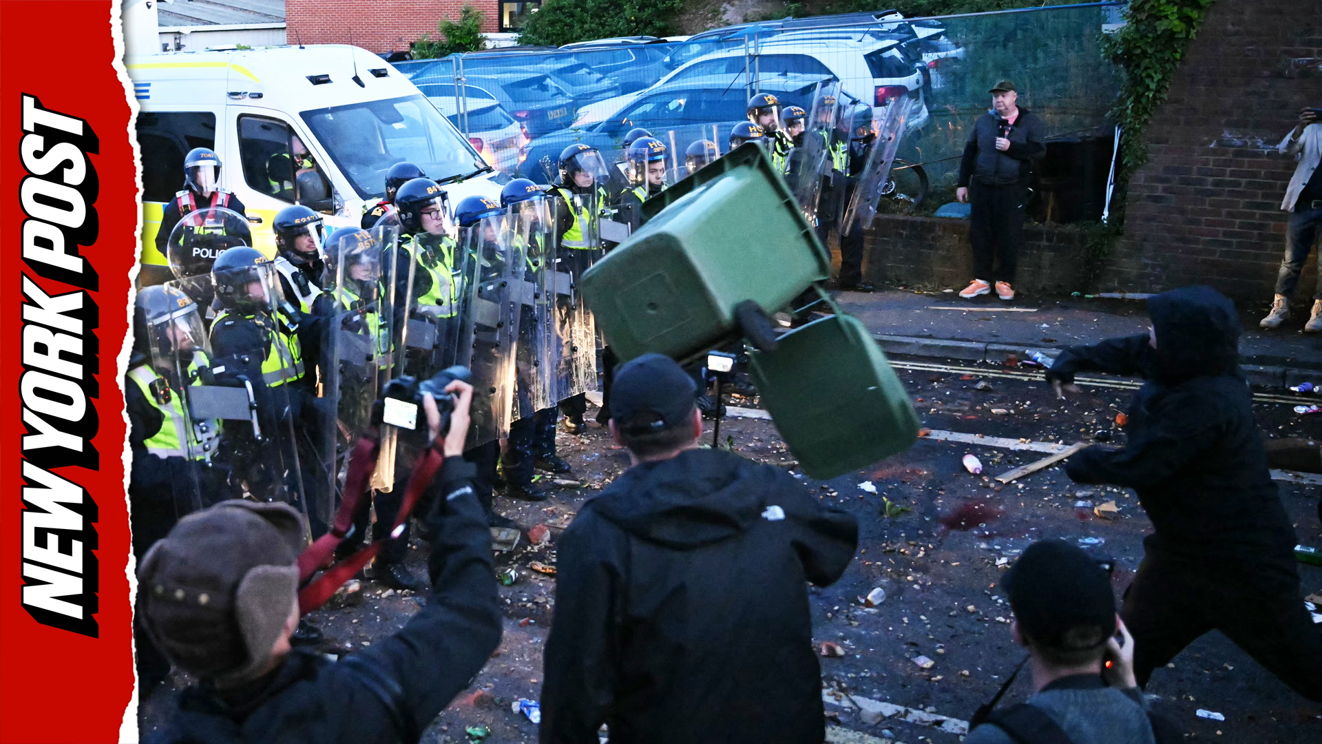 Mass chaos floods streets as protesters clash with police over Henry ...