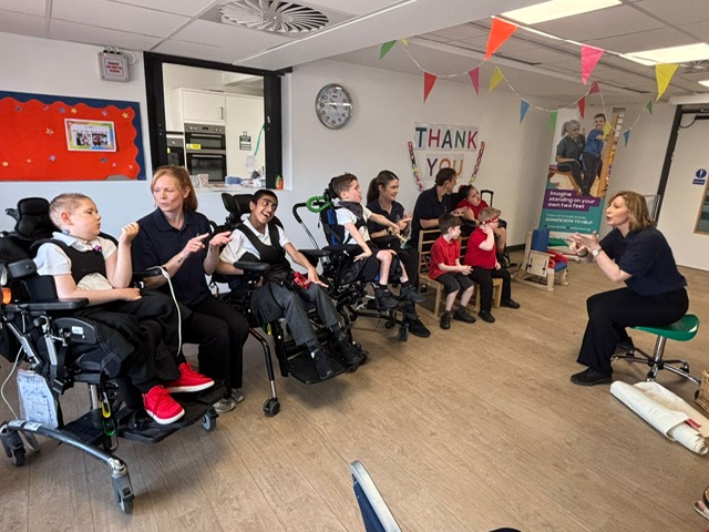Rainbow Hub staff and children thank their fantastic volunteers