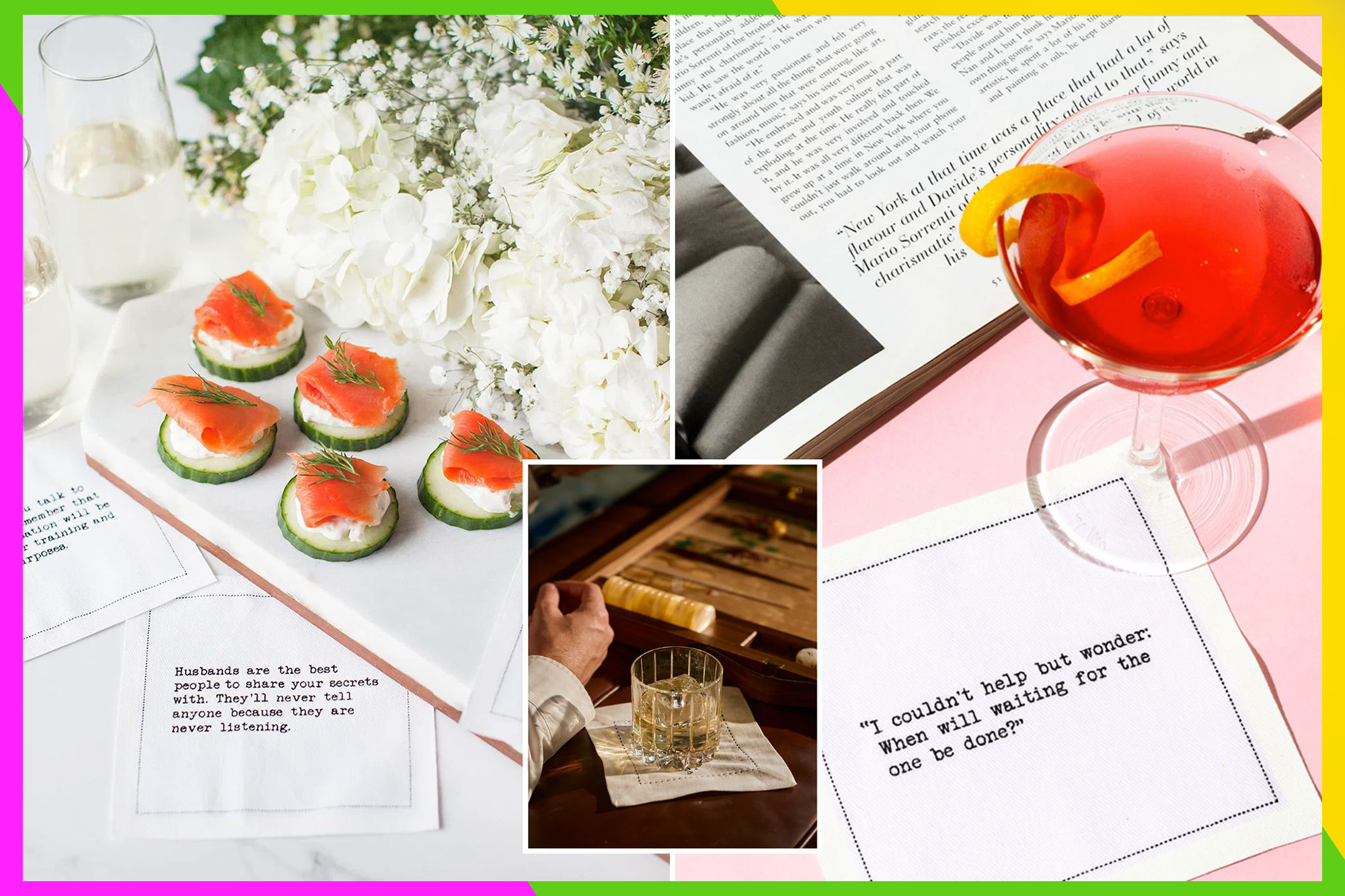 The cocktail napkin that unexpectedly went viral at the Trump-Anderson ...