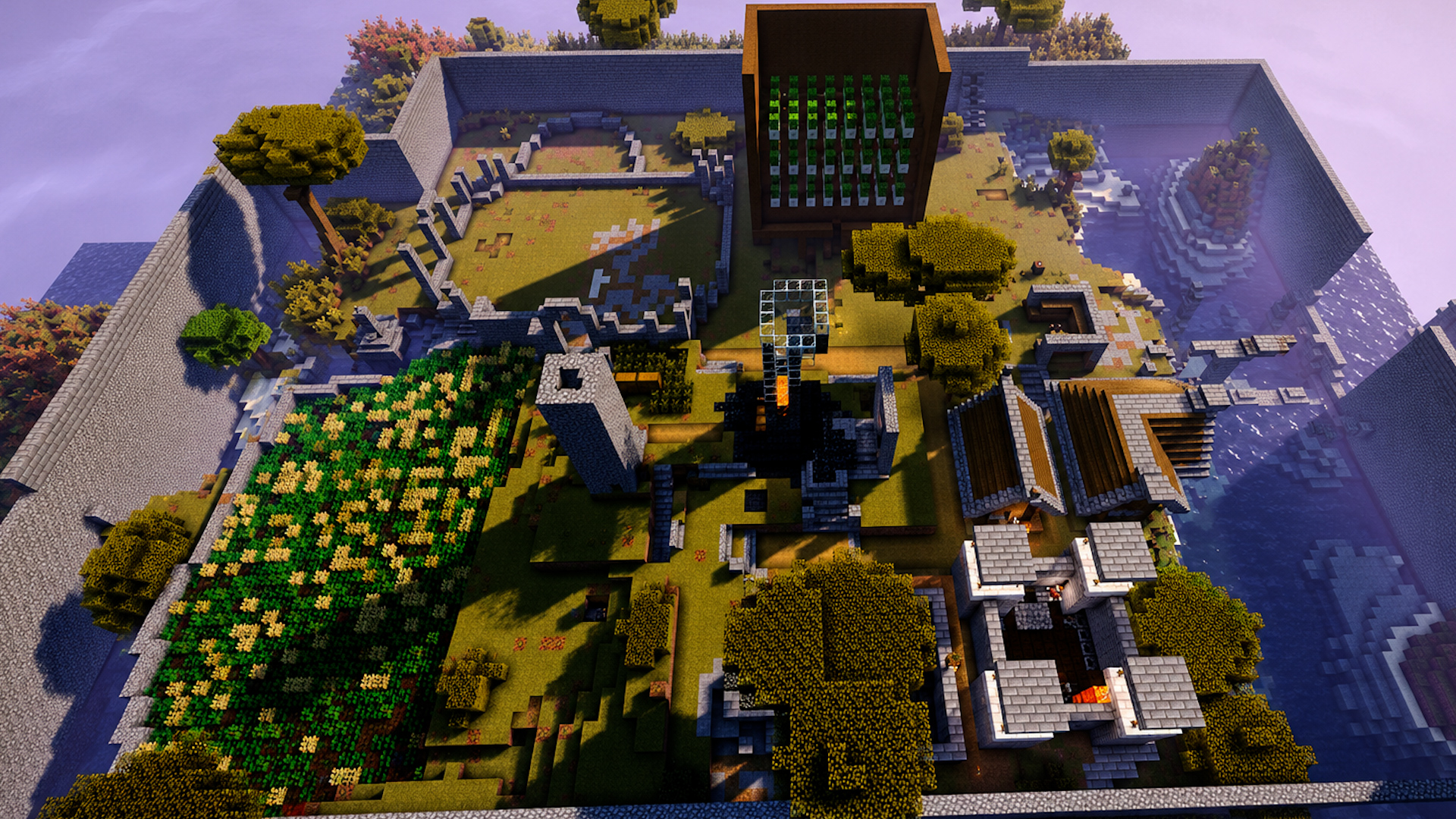 Building a large base on a Minecraft server