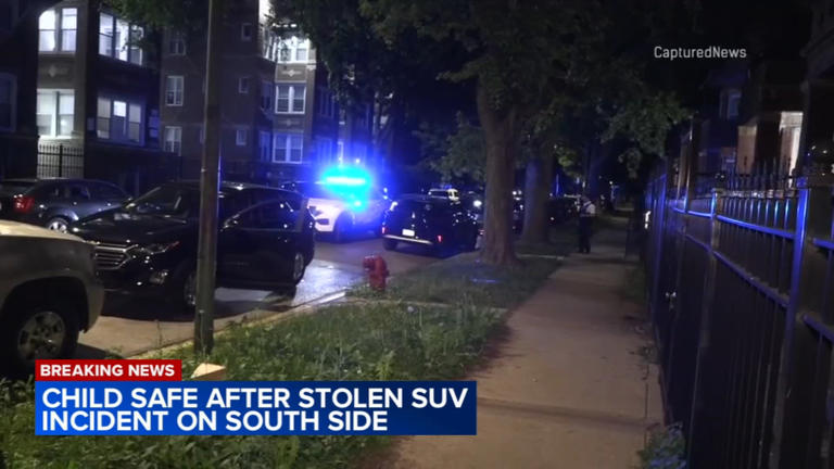 Child reunited with family after SUV stolen on South Side