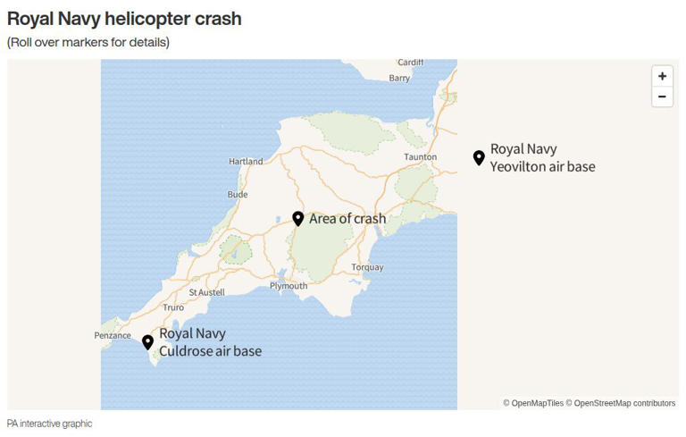 ‘Worrying time’ for families after Royal Navy helicopter crashes into ...
