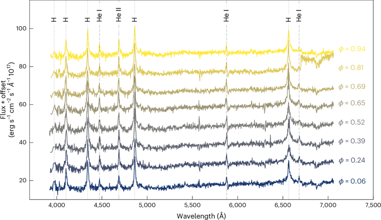 Student astronomer discovers rare white dwarf star feeding on a red ...